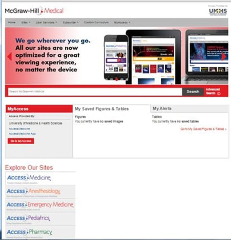 UMHS Partners with McGraw-Hill Medical to Offer AccessMedicine