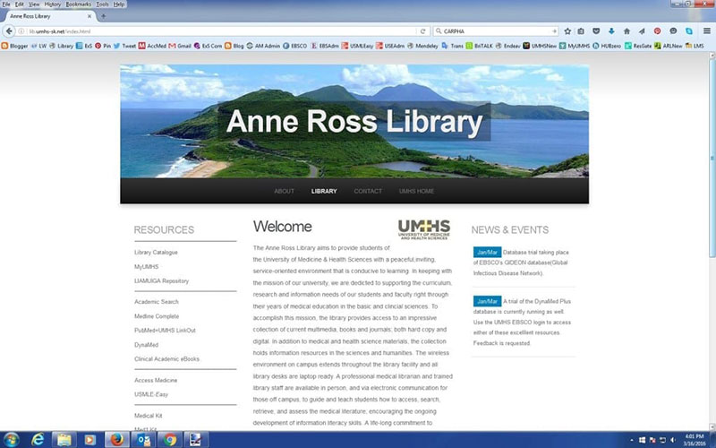 Information Resources Tour of UMHS Anne Ross Library